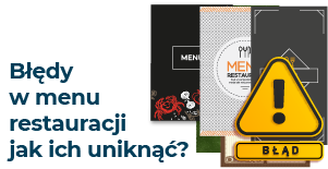 Błędy w menu restauracji - jak ich uniknąć?